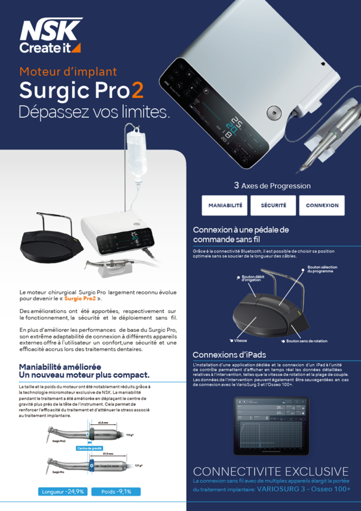 SURGIC PRO 2 Moteur d'implant - AMED